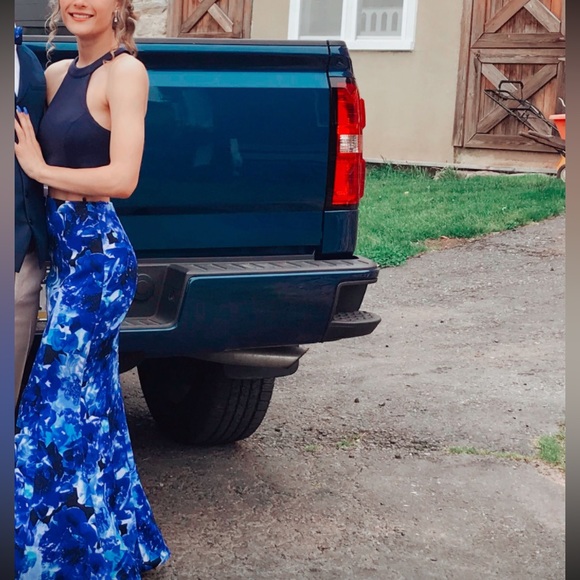 My Michelle | Dresses | Floral Two Piece Prom Dress | Poshmark